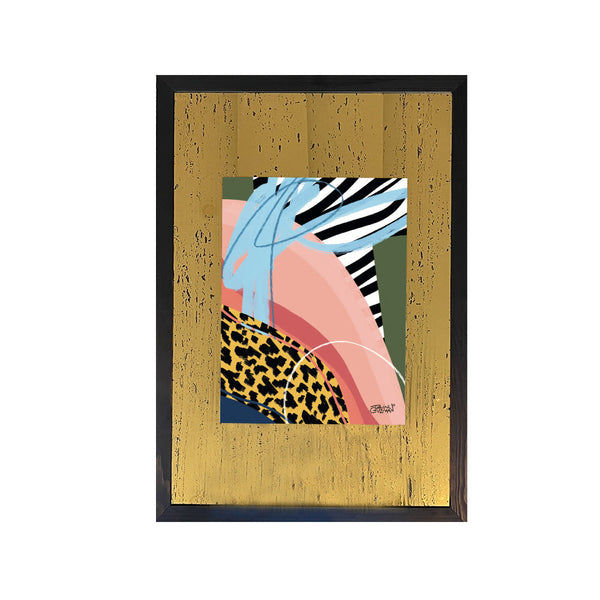 Trini Guzmán holaleon gold Fondo Rosado Print – Rosario Greene